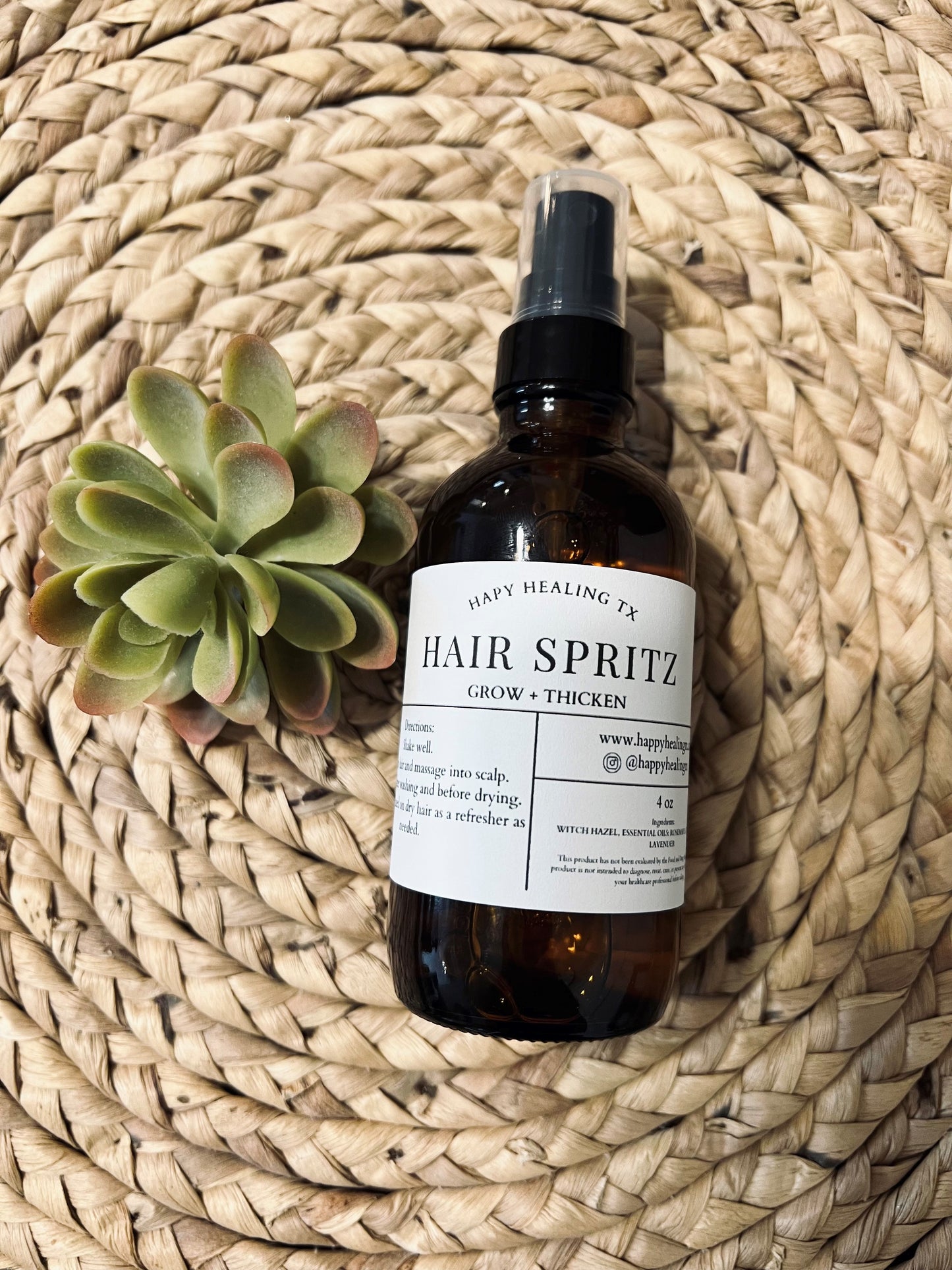 Hair Spritz- 4oz – HappyHealingTx